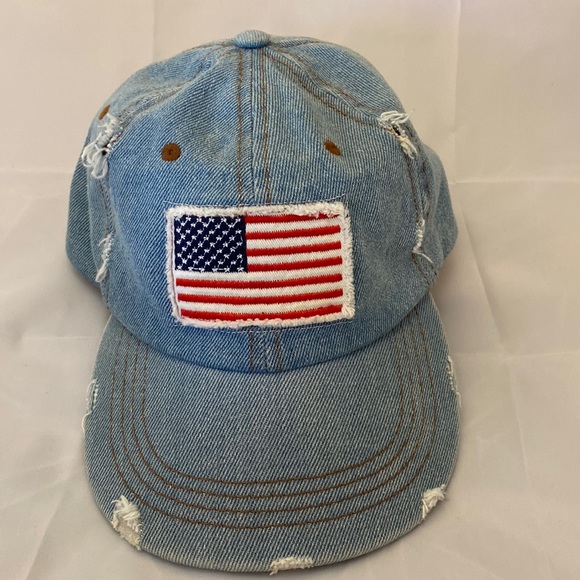 David and Young | Accessories | David And Young Denim Distressed Usa ...